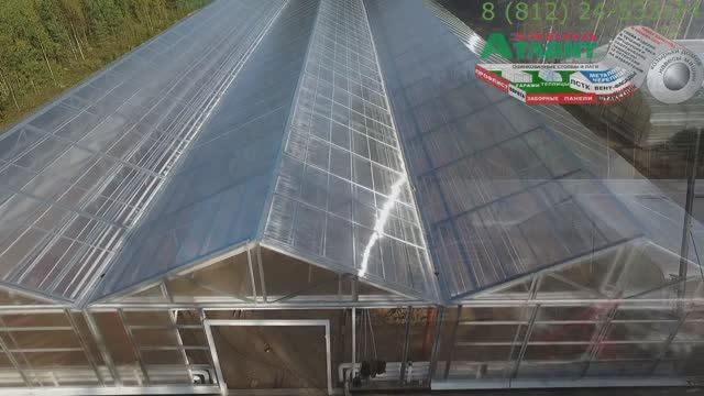 Промышленные Теплицы из поликарбоната Завода Атлант для тепличных агрокомплексов