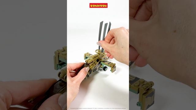 Конструктор Военный Десант Вертолет #Shorts,#bondibon,#длядетей,#развивающая