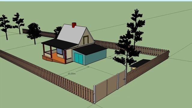 3d макет дачи