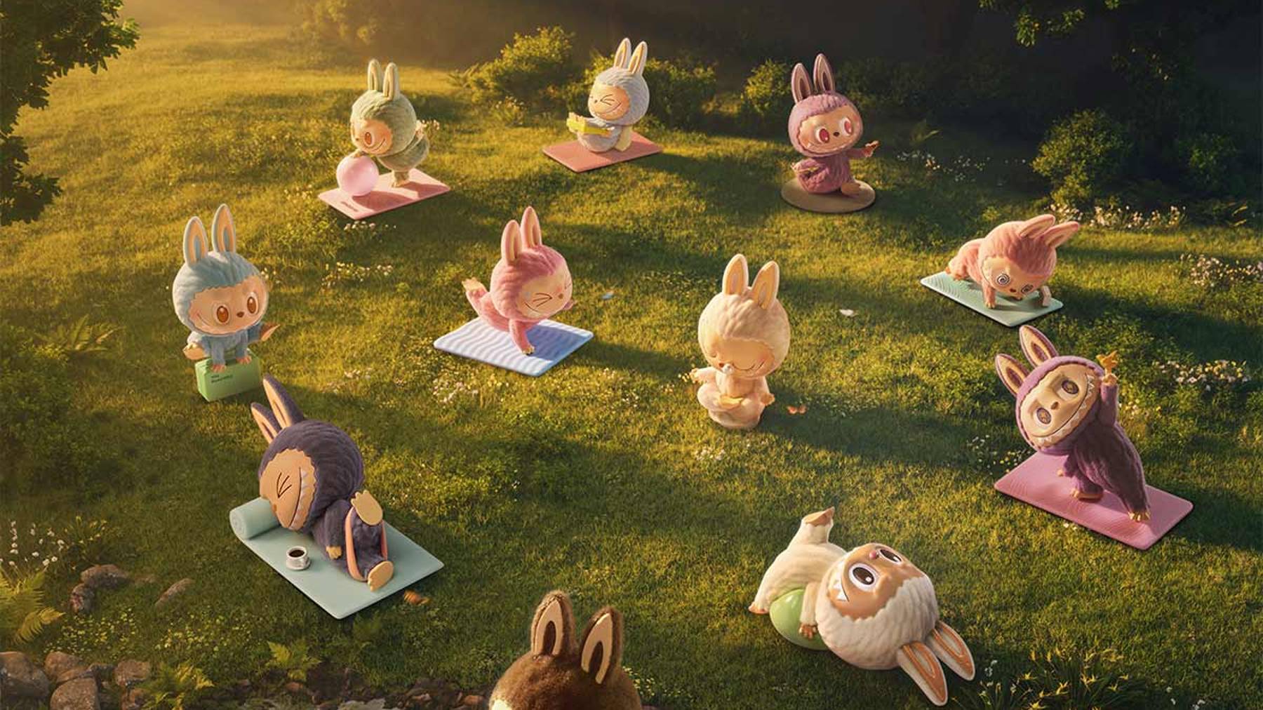 Labubu The Monsters Lazy Yoga Pop Mart