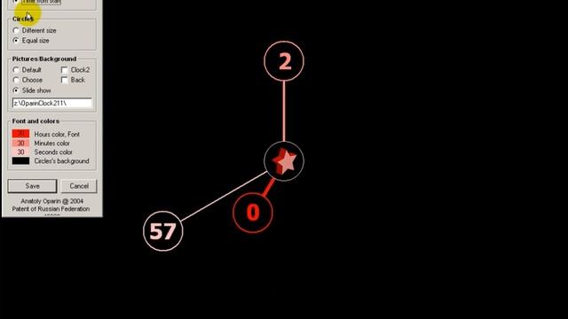 Oparin Clock – гаситель экрана для Windows