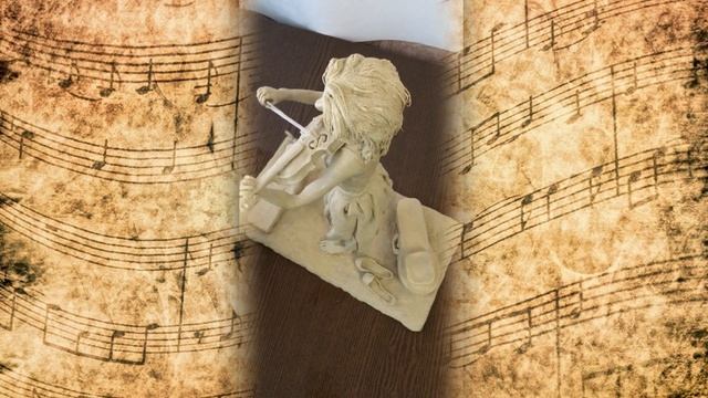 Лепка из пластилина. Девушка - Скрипачка