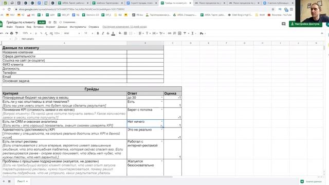 Тизер к квалификации заявки по таргетированной рекламе