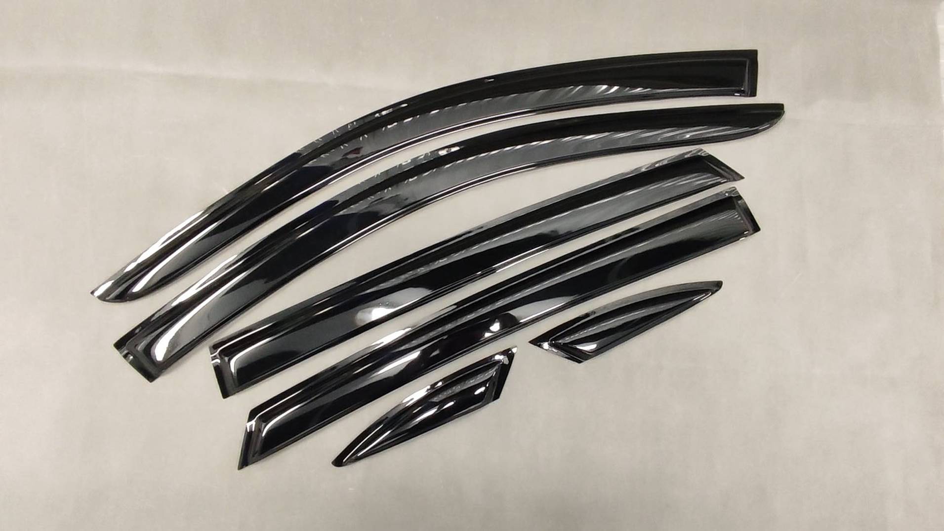 Дефлекторы 6 шт для Changan UNI-K (черные)