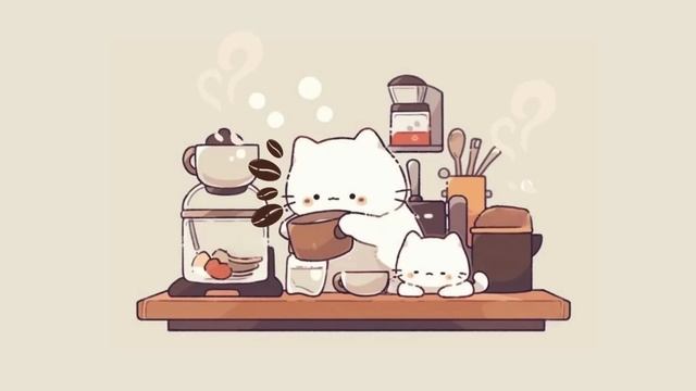 Coffee Lofi ☕1 Hour Cafe Song 🎵 Stream cafe ✨cute & relaxing music 🍪 Make Your Day Better