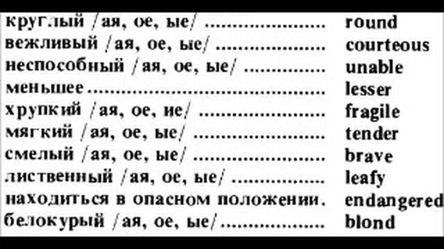 Русские английские слова (7)