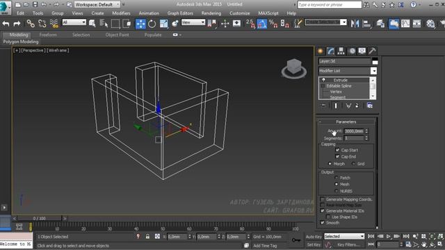 5. Импорт чертежа в 3Dmax