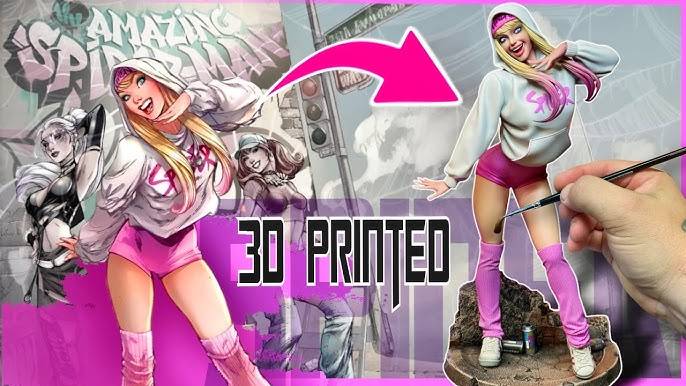 3D-Печать и Роспись Фигурки Spider Gwen
