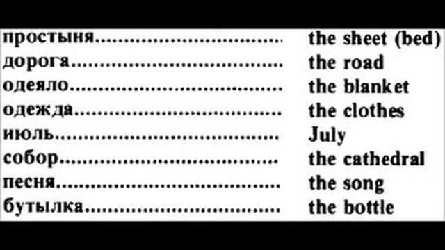 Русские английские слова (4)