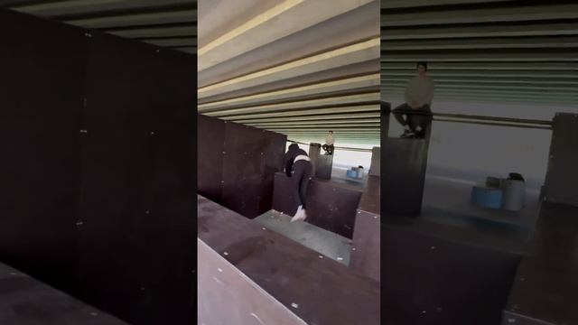 Новая паркур площадка в Питере  #shorts #parkour #freerunning