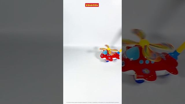 Каталка детская с ручкой с пропеллером и звуком #Shorts,#bondibon,#длядетей,#развивающая