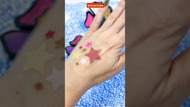 Набор детской косметики ЦВЕТОК Eva Moda beauty box Bondibon#блестящие,#блестки,#шиммер,#тени для век