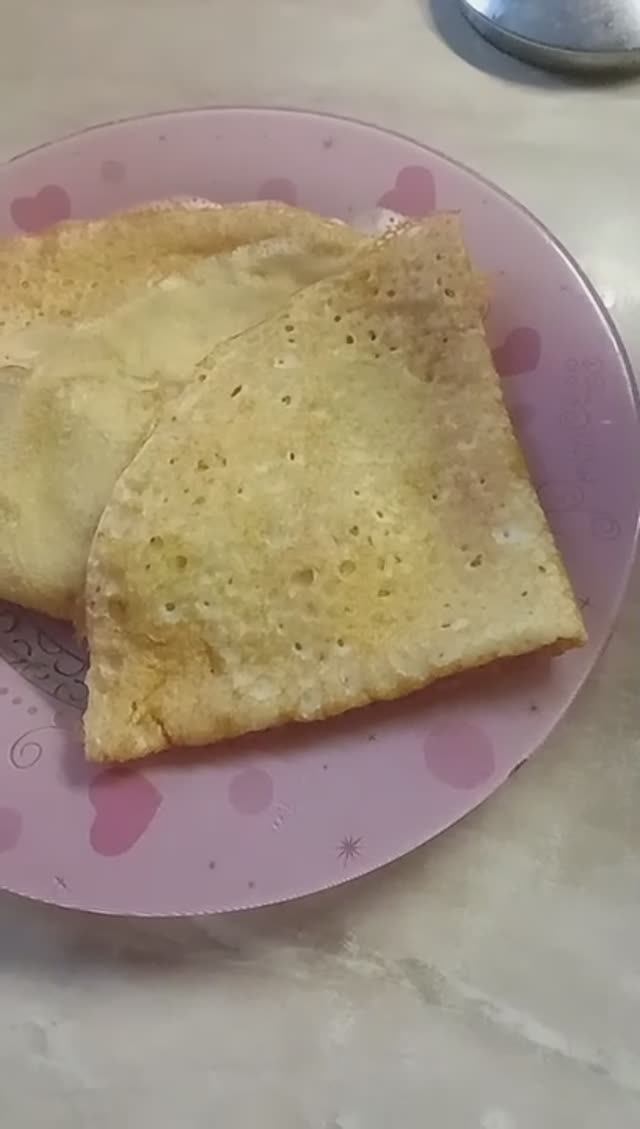 Делаем тонкие, ажурны блины