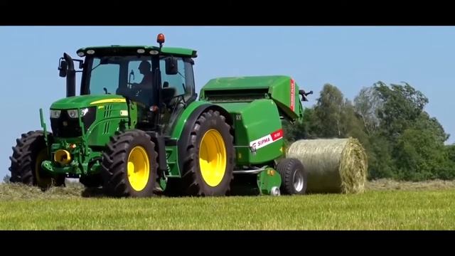 Пресс подборщик SIPMA PS 1221 FARMA PLUS в работе