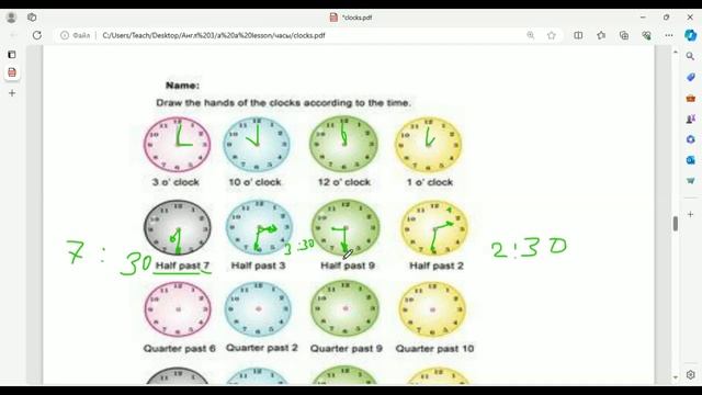 Spot 5, mod 6a, Часы - скажи, который час?