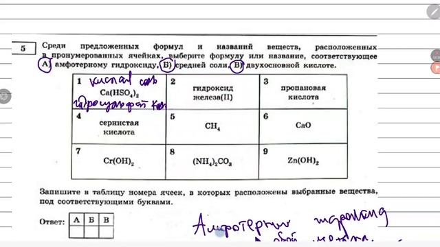 ЕГЭ химия 2023 добротин 9 вариант, 5 задание
