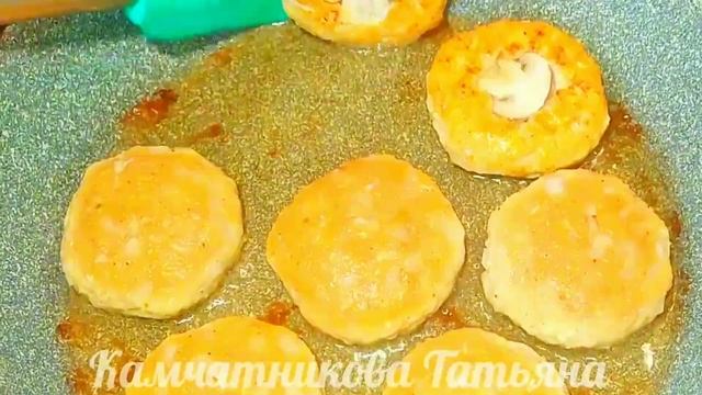 Куриные котлеты с грибами