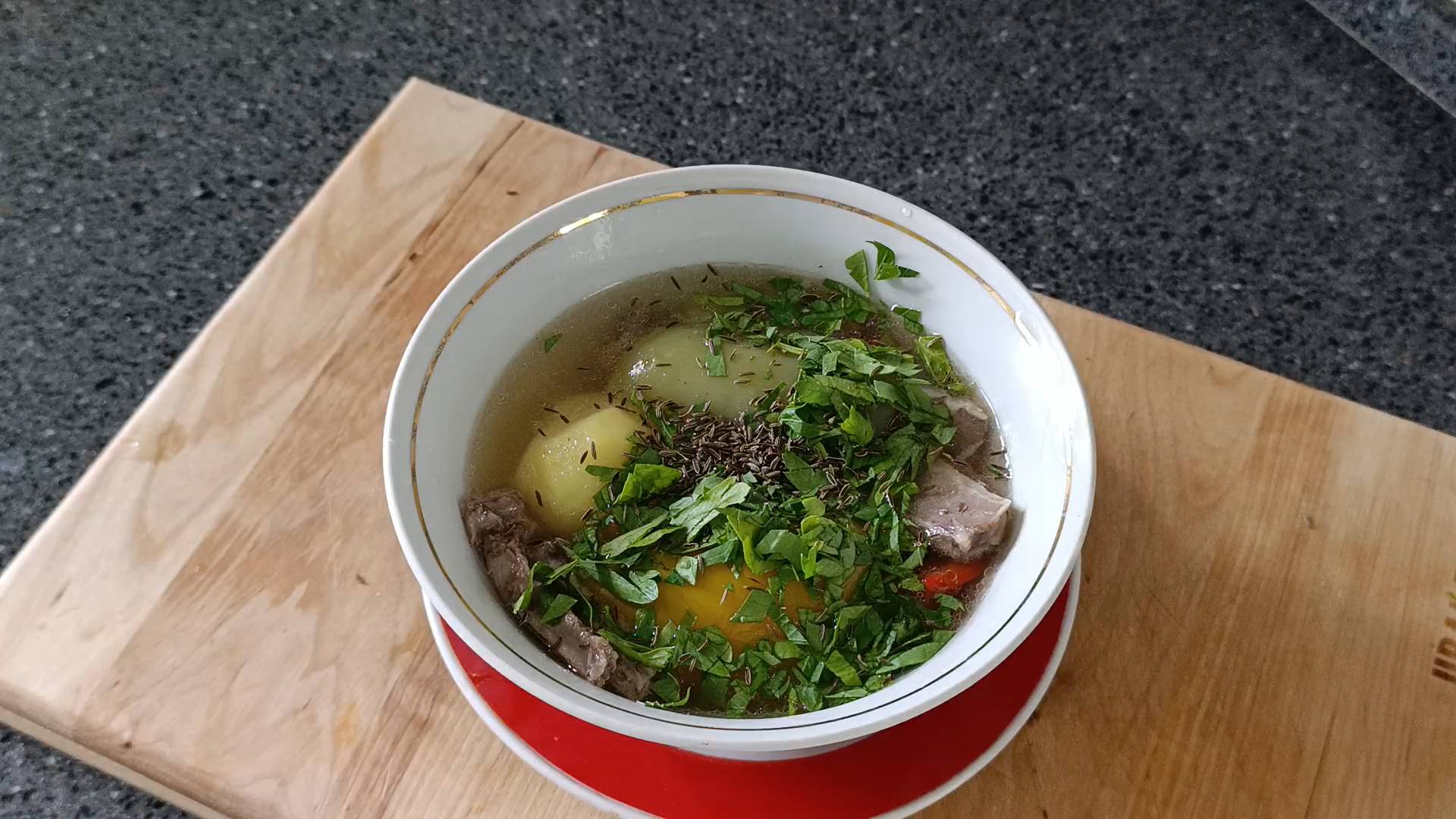 Шурпа  бульон и овощи