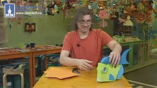 Чудо-юдо рыба-кит из бумаги