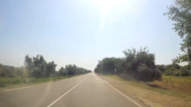 Едем через понтонный мост в Красный Яр на границу c Казахстаном