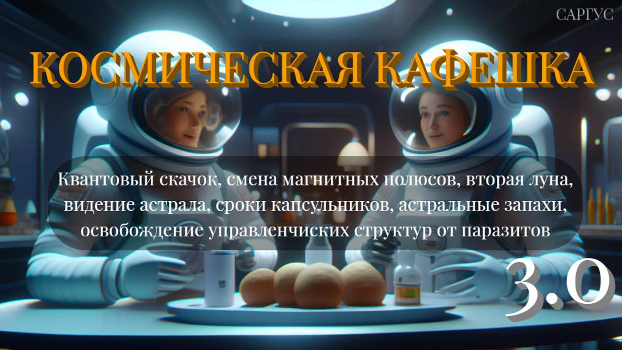#151 КОСМИЧЕСКАЯ КАФЕШКА. Квантовый скачек, магнитные полюса, вторая луна, астральные запахи. Ч 3.0