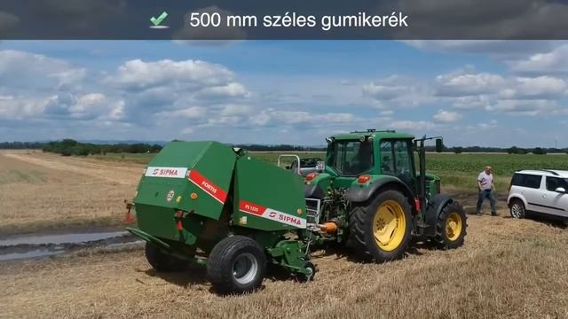 Пресс подборщик SIPMA PS 1225 FORTIS с измельчением в работе!