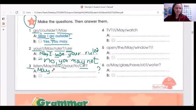 May I open the window, разбираем слово May - можно, Звездный английский