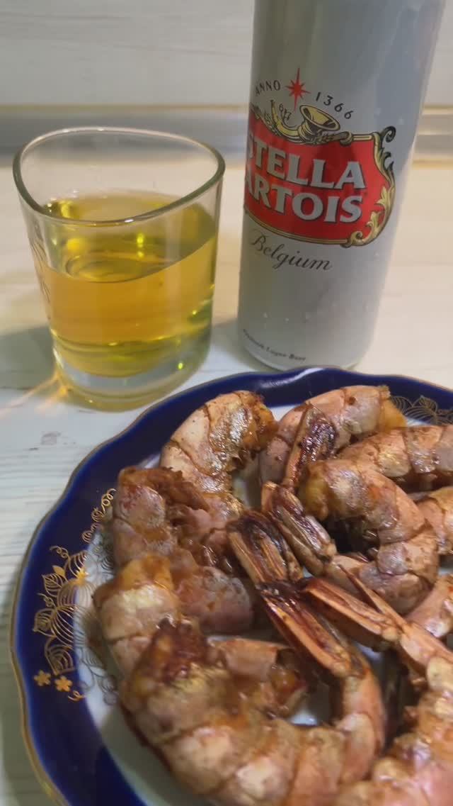 Аргентинские креветки на сковороде, рецепт