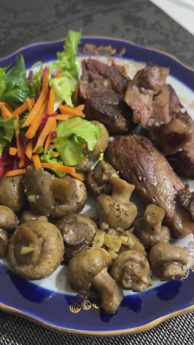 Рецепт баранины с грибами и овощами