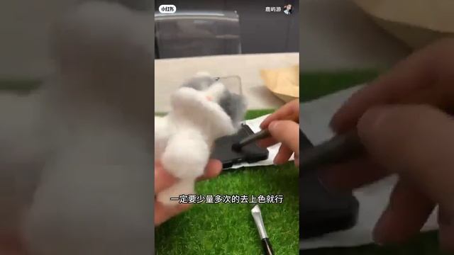 Фурстики. Мастеркласс по колорированию игрушки из пушистой проволоки.