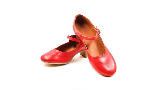 Туфли народные "ТанцКласс" красные