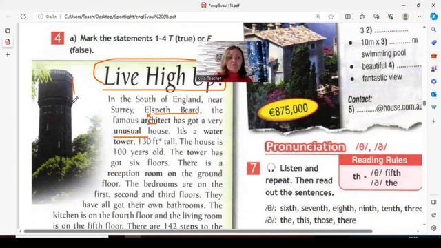 Spotlight 5, mod. 3а, At home - дома, стр.46, 47, Live High Up! Villa in Mallorca.