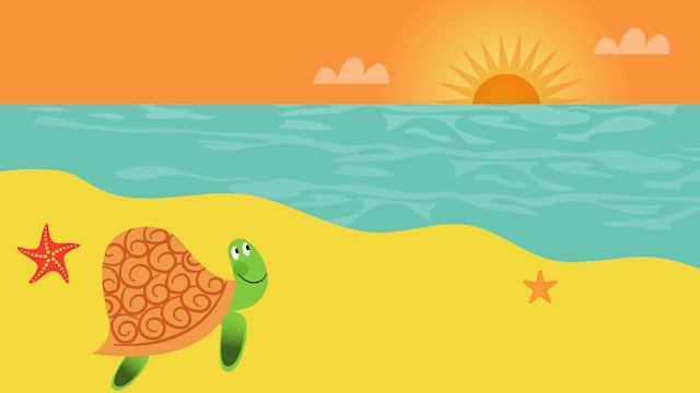 There's a dolphin. Unit 6. Song