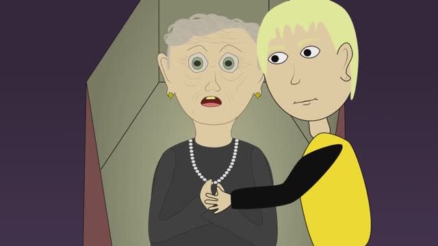 Бабка Алка Серия 6 - Похороны - Уродская Анимация