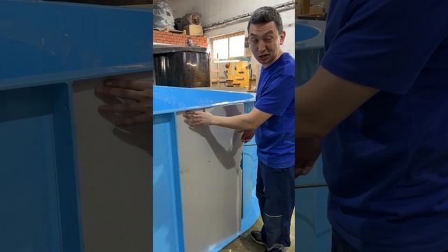 Ребра жесткости в полипропиленовом бассейне! #shorts