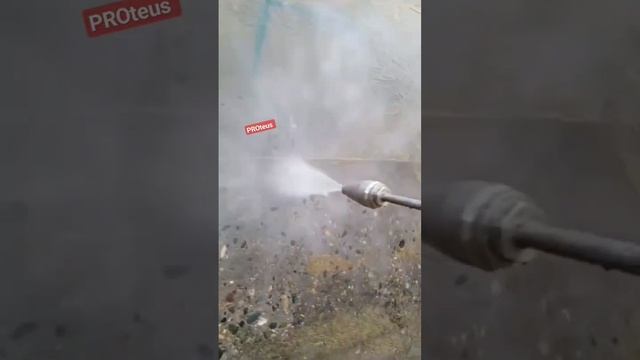 Чистим волнорез гидроструйной машиной PROteus F 500/17 HP с роторной фрезой 💨💨💨 #proteus #авд