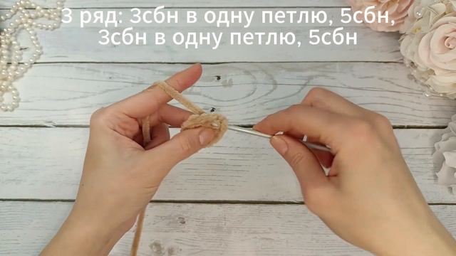 Модуль. Вязание игрушек из плюшевой пряжи. Лекция 4. Медвежонок 1 часть