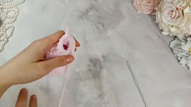 Модуль. Вязание игрушек из плюшевой пряжи. Лекция 5. Зайка часть 1