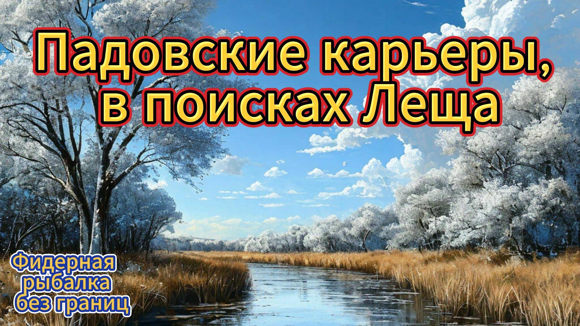 Падовские карьеры ловля леща, охота на осеннего леща фидер.