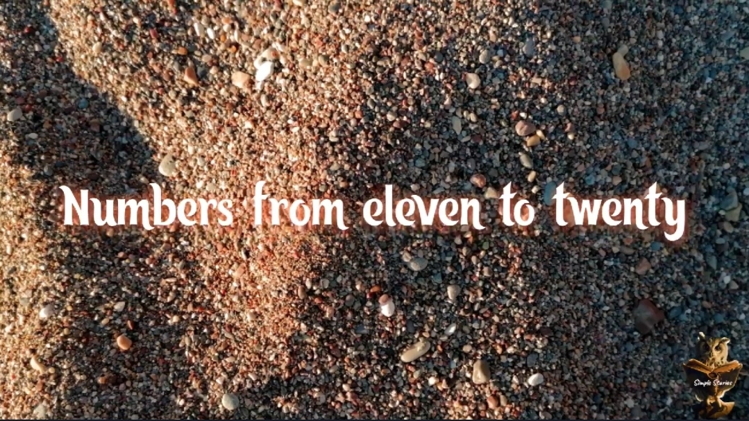 Numbers from 11 to 20. English numbers 11, 12, 13, 14, 15, 16, 17, 18, 19, 20