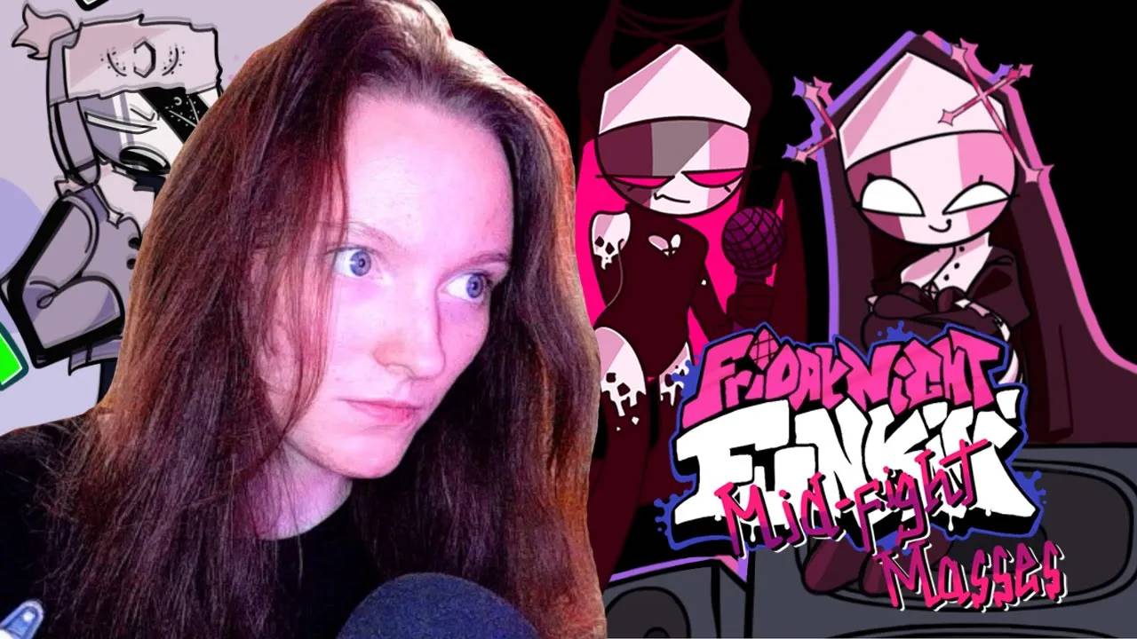 НЕВЕРМОРША ПРОТИВ БЕЗУМНОЙ МОНАХИНИ В MID-FIGHT MASSES ► FRIDAY NIGHT FUNKIN НА СТРЕЛКАХ! #3