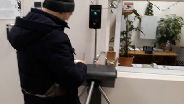 Термометрия и алкотестер Динго В-02 на проходной СКУД ZKTeco