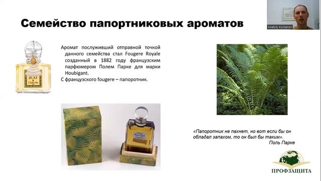 Шипровые, фужерные семейства