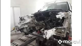 Приора после ДТП часть 2