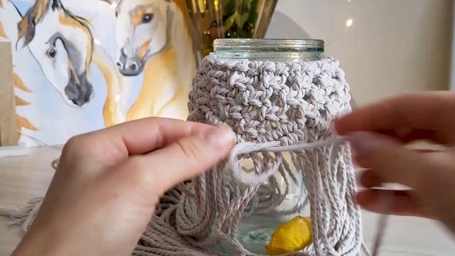 Модуль. Макраме. Лекция 3. часть 1 "Декор вазы"