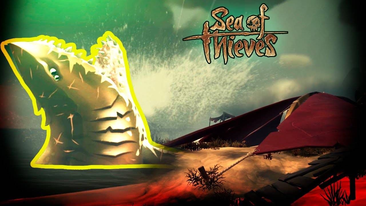 МЕГАЛОДОН АТАКУЕТ ПРИЮТ СМЕРТИ В SEA OF THIEVES! СТРАННЫЙ БАГ С МЕГАЛОДОНОМ