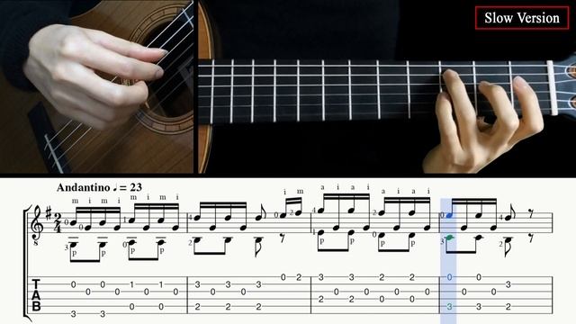 Andantino in G (F. Carulli) на Гитаре. Уроки гитары. Ноты и Табы Sky Guitar