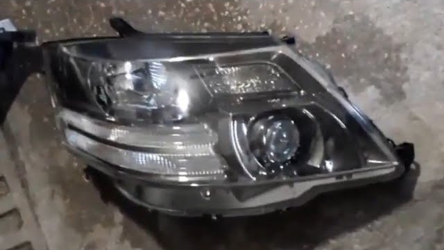 Восстановил фары Тойота альфард