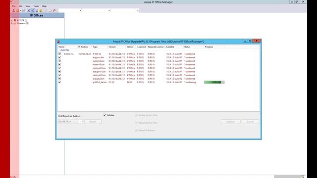 Avaya IP Office 500v2. Апгрейд, поднятие версии, Установка патча