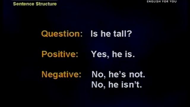 ENGLISH FOR LOW LEVELS 03